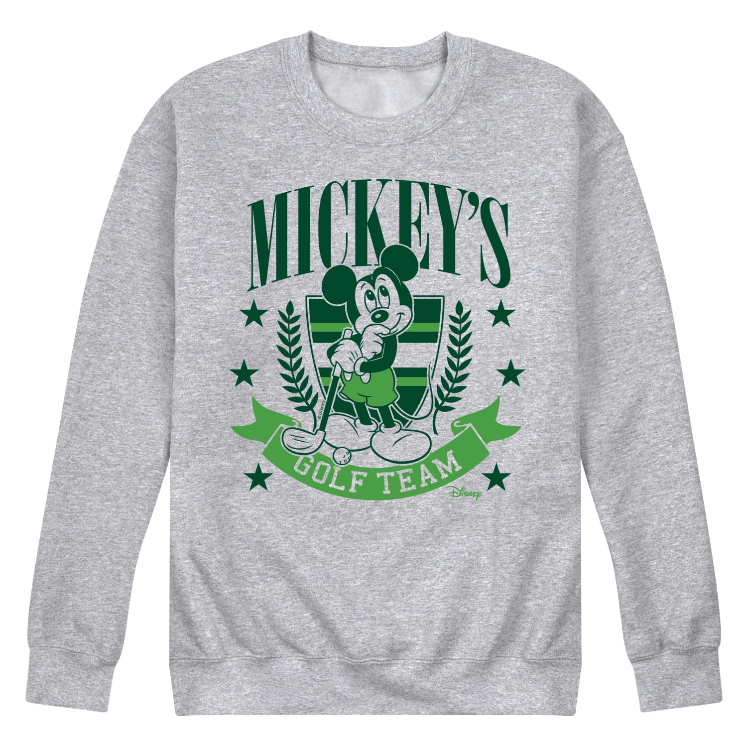 Disney - Mickeys Golf Team - Men's Crew Neck Fleece Pullover - Walmart.com