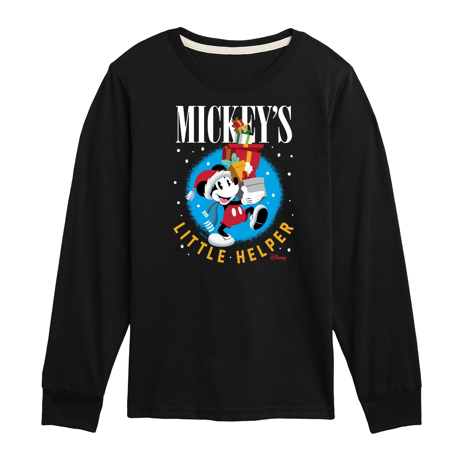 Disney - Mickeys Little Helper Christmas - Toddler & Youth Long Sleeve ...