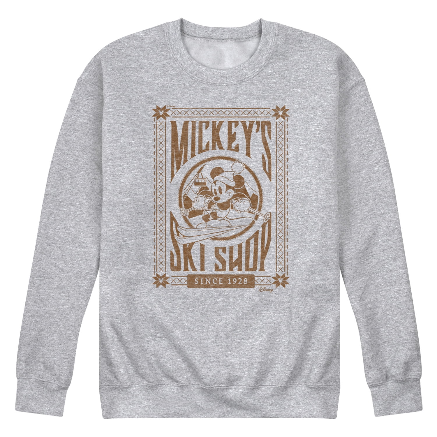 Disney - Mickeys Ski Shop - Men's Crew Fleece Sweatshirt Sweatshirt - Walmart.com
