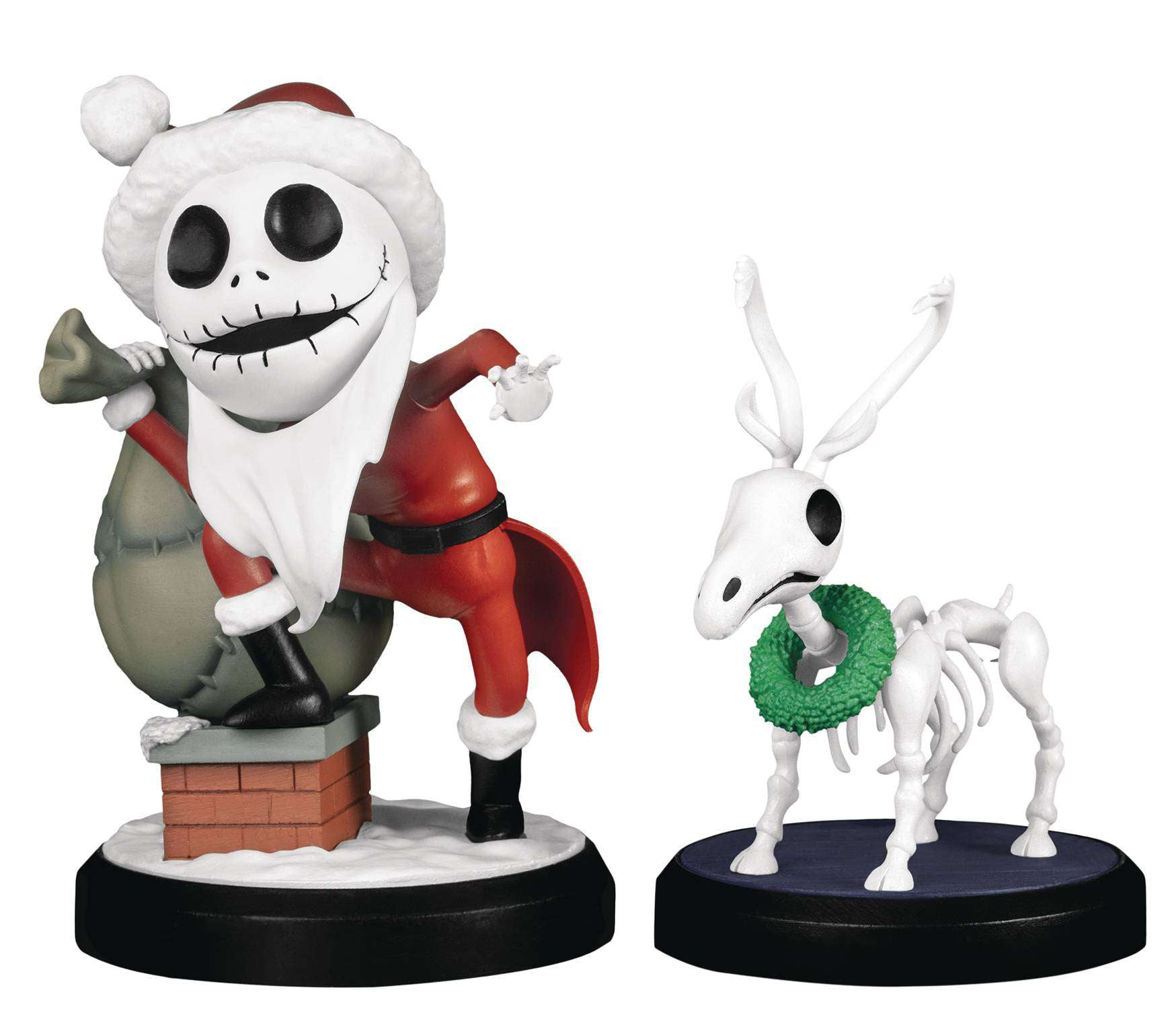 Disney Mini Egg Attack Santa Jack Skellington with Reindeer Statue ...