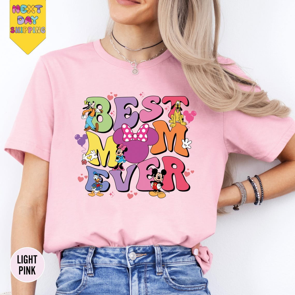 Disney Minnie Best Mom Ever Shirt, Mom Life Tee, Disney Family Trip ...