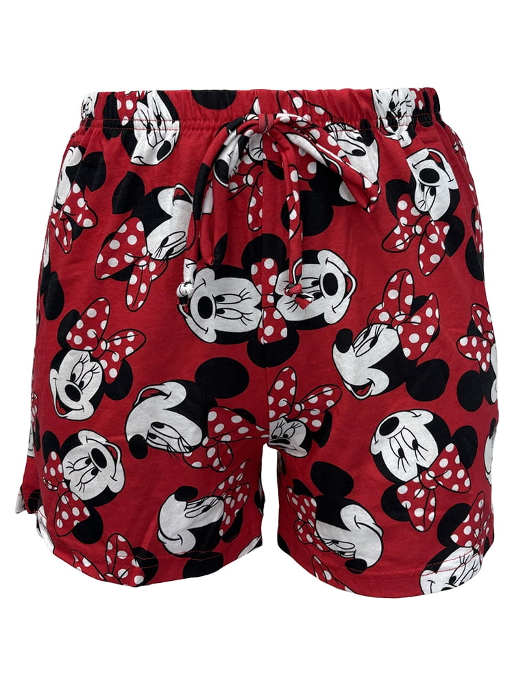 Disney Minnie Bow Toss Junior Ladies Lounge Short - Walmart.com