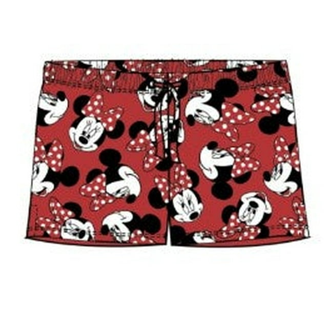 Disney Minnie Bow Toss Junior Ladies Lounge Short - Walmart.com