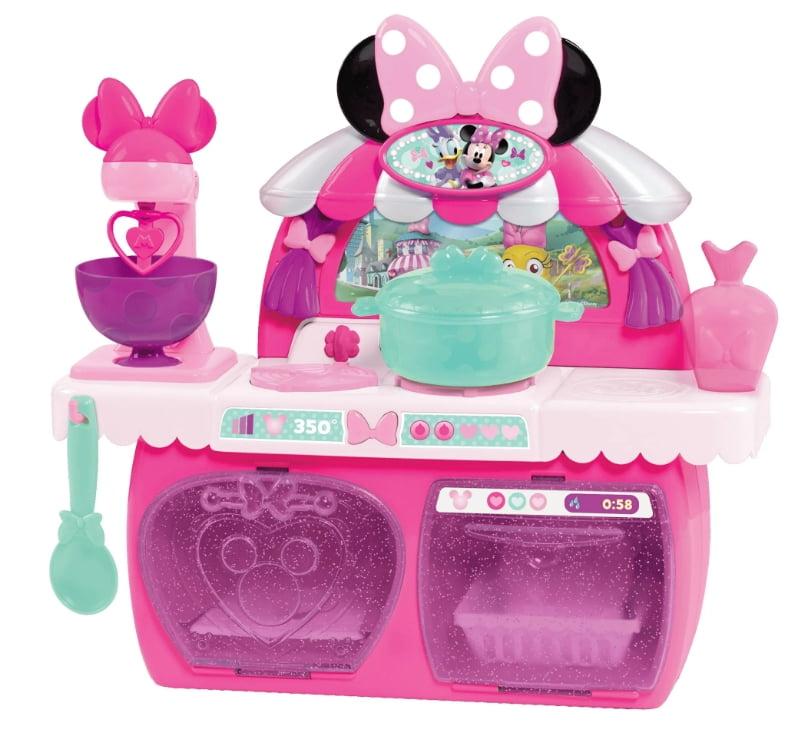 Disney Minnie Bowtastic Pastry Oven With Working Mixer Cooking Pot ...