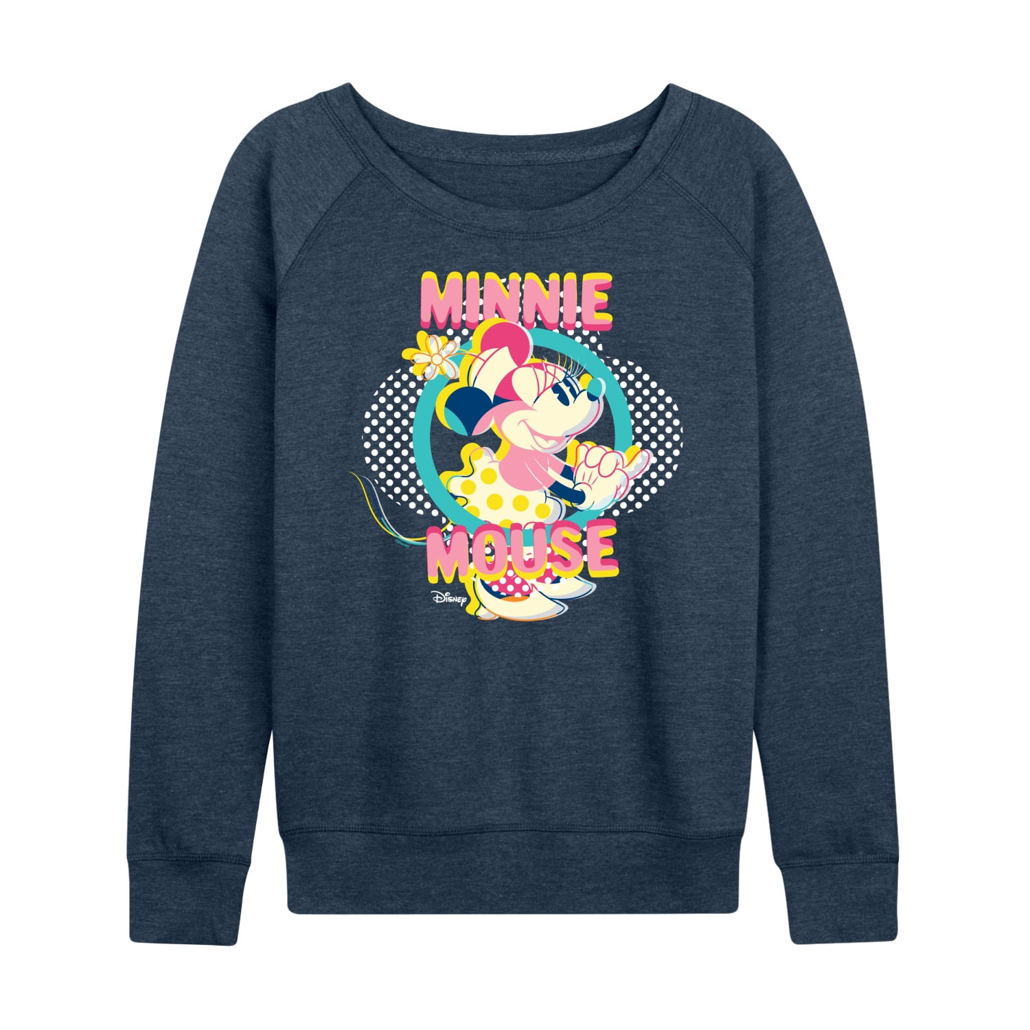 Disney - Minnie Circle Frame - Women's Lightweight French Terry Long ...