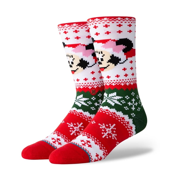Disney Minnie Claus Crew Socks [Multi] - Walmart Business Supplies