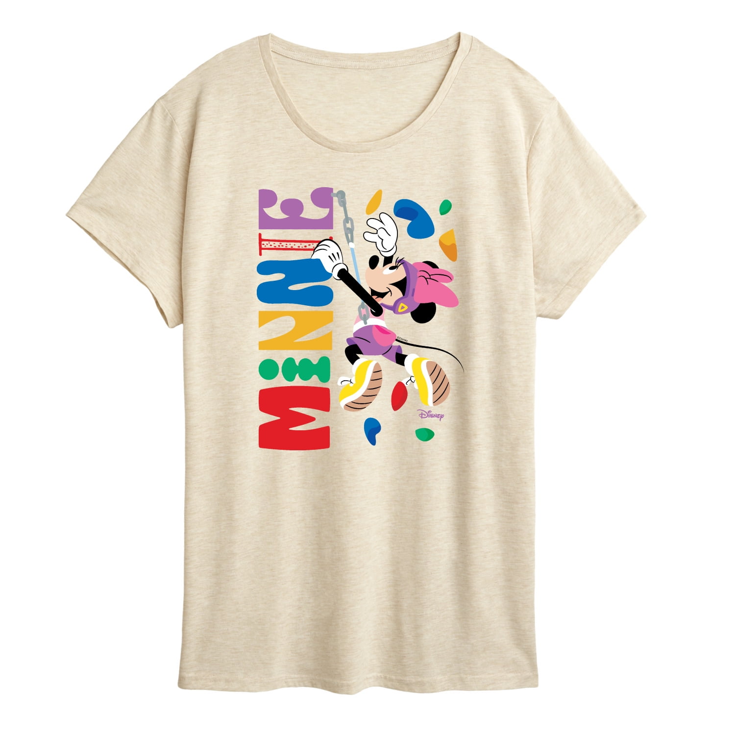 Disney - Minnie Climbing - Women's Short Sleeve Graphic T-Shirt ...