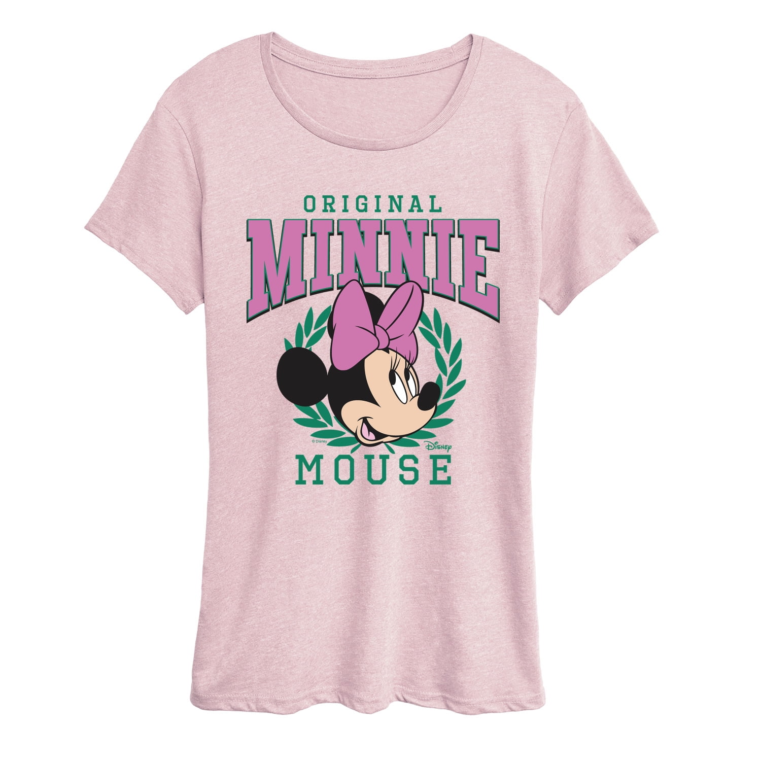 Disney - Minnie Crest - Women's Short Sleeve Graphic T-Shirt - Walmart.com