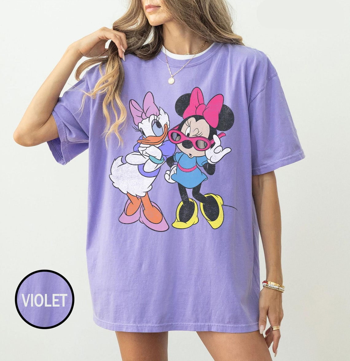 Disney Minnie Daisy Comfort Colors® Shirt, Disney Girls, Disney Besties ...