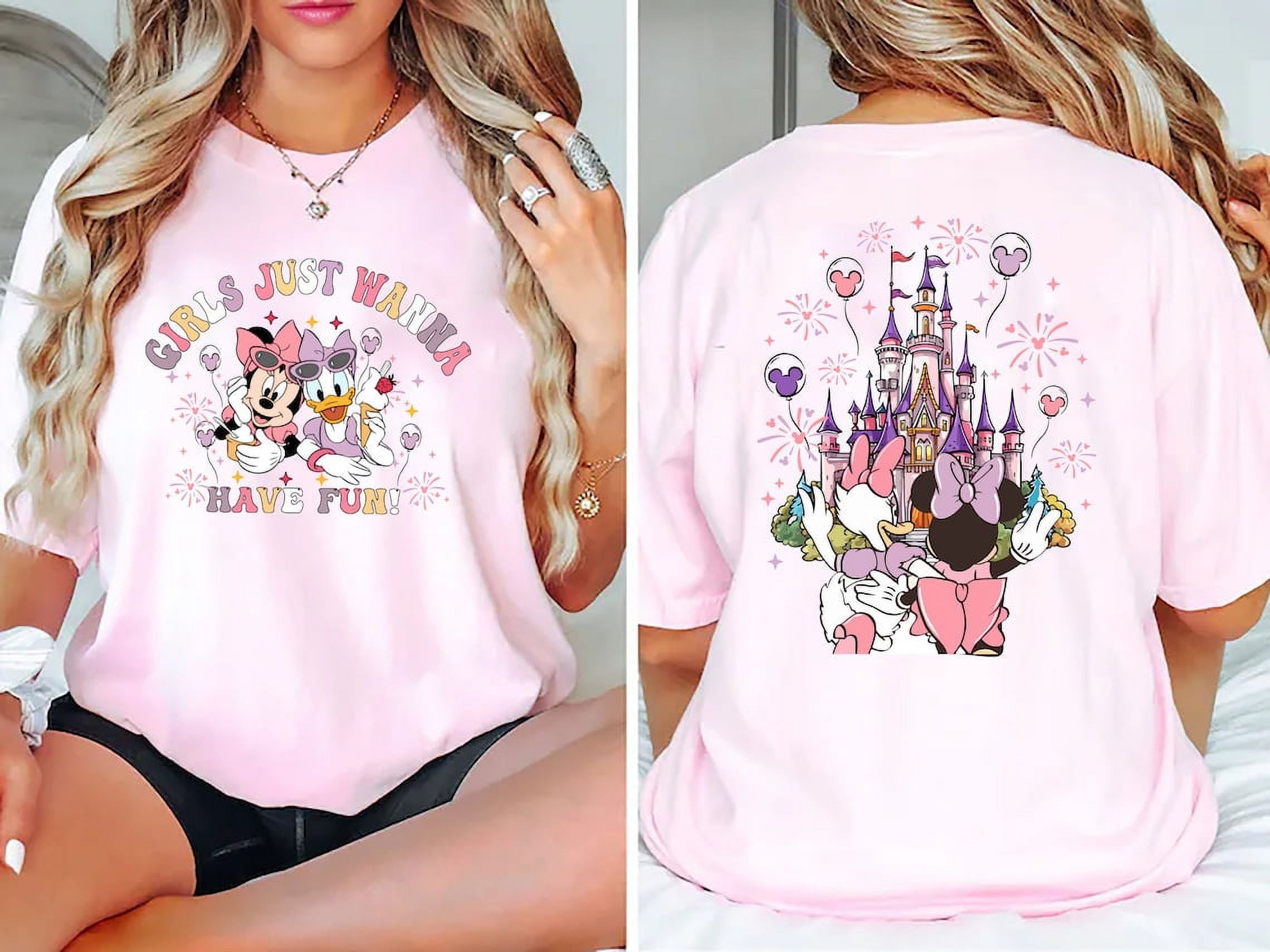Disney Minnie Daisy Summer T-Shirt, Girls Just Wanna Have Sun, Disney ...