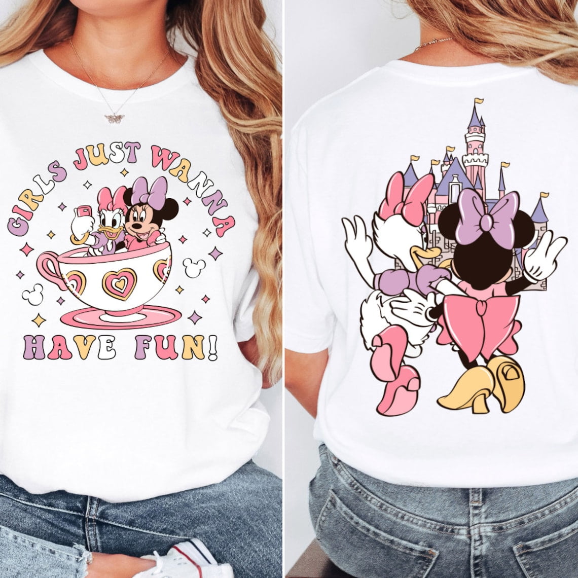 Disney Minnie Daisy Summer WHITE Shirt, Girls Just Wanna Have Sun ...
