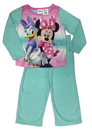 Disney Minnie & Daisy Toddler Little Girls Flannel Pajama Set, Size 4T ...
