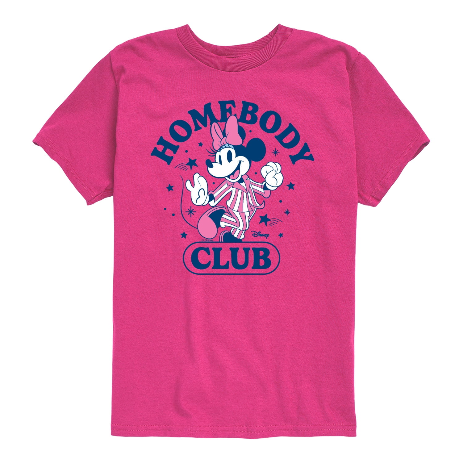 Disney - Minnie Homebody Club - Youth Boys Short Sleeve Graphic T-Shirt ...