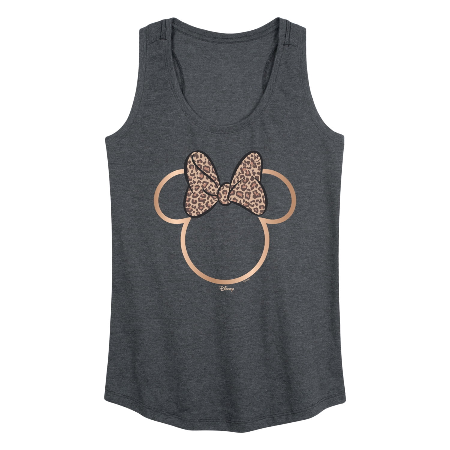 Disney - Minnie Leopard Print - Women's Racerback Graphic Tank ...