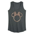 Disney - Minnie Leopard Print - Women's Racerback Graphic Tank ...