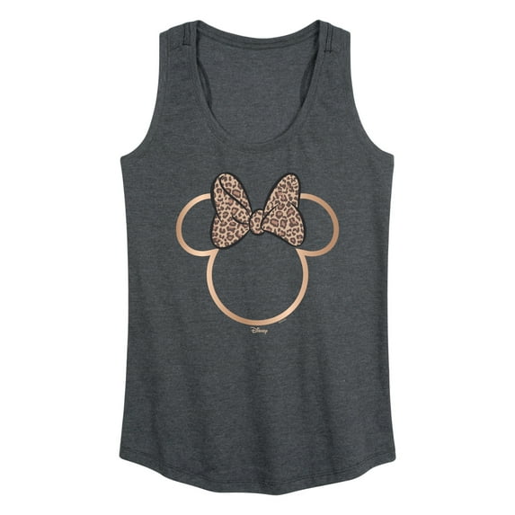 Disney - Minnie Leopard Print - Women's Racerback Graphic Tank ...