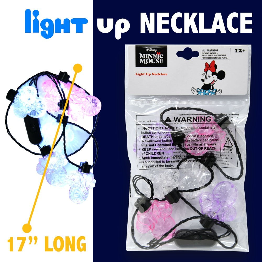Disney Minnie Light Up Necklace 6 Bulbs on Card, Girls - Walmart.com
