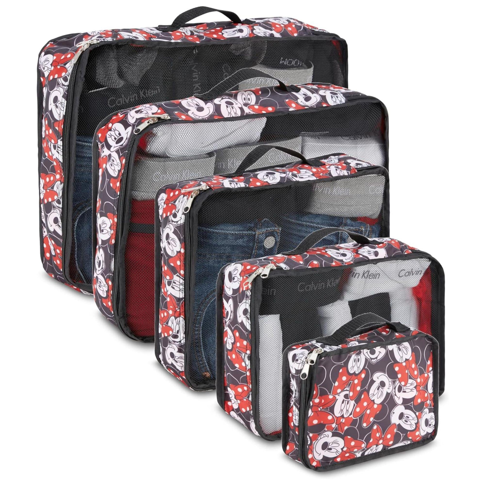 Disney Minnie & Mickey Mouse Packing Cubes, 5 Piece Set Travel ...