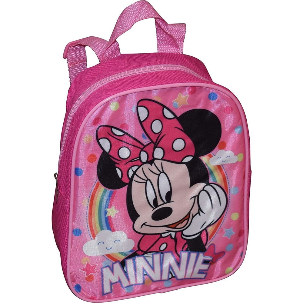Disney Minnie Mouse Small Toddler Backpack, 10" Mini Book Bag with ...