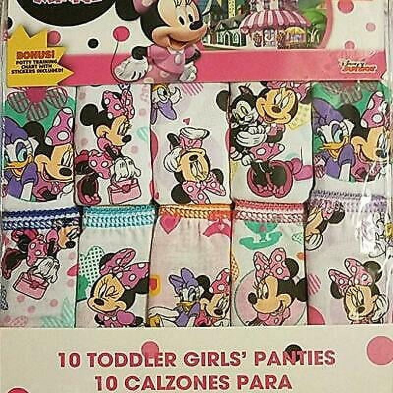 Disney Minnie Mouse 10 PC Underwear Panties Girl Size 4T - Walmart.com