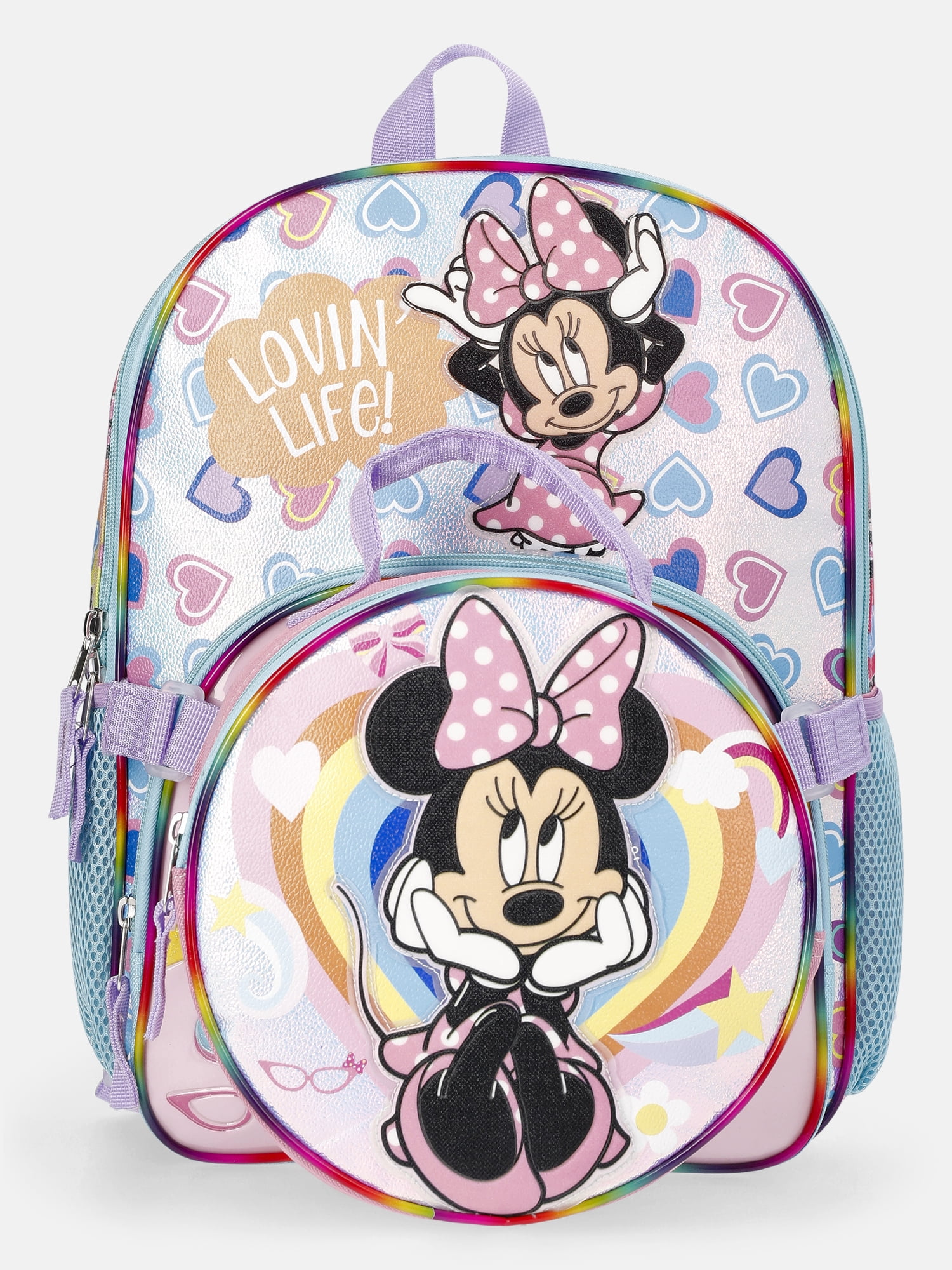 Disney Minnie Mouse 14" Toddler Backpack and Lunch Box Set, Pink ...