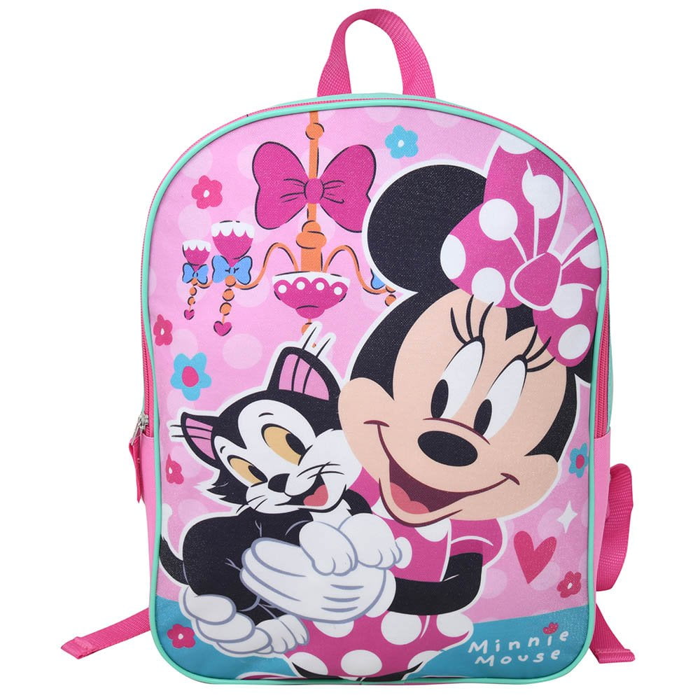 Disney Minnie Mouse 15" Backpack with Plain Front, Girls - Walmart.com