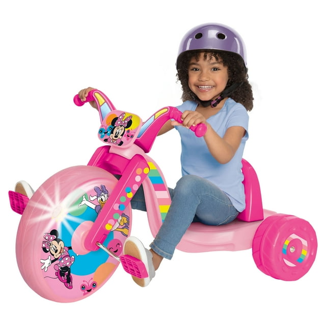 Disney Minnie Mouse 15\ Fly Wheels Cruiser Ride on Trike with Light on ...