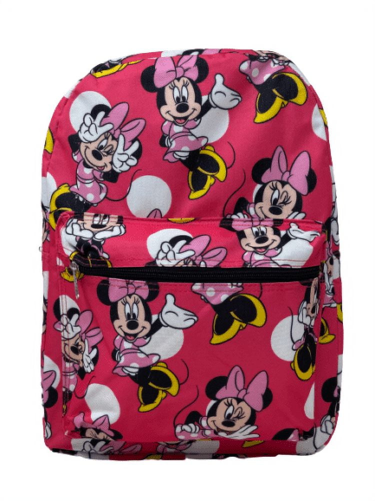 Disney Minnie Mouse 16" Backpack All-Over Print Hot Pink - Walmart.com