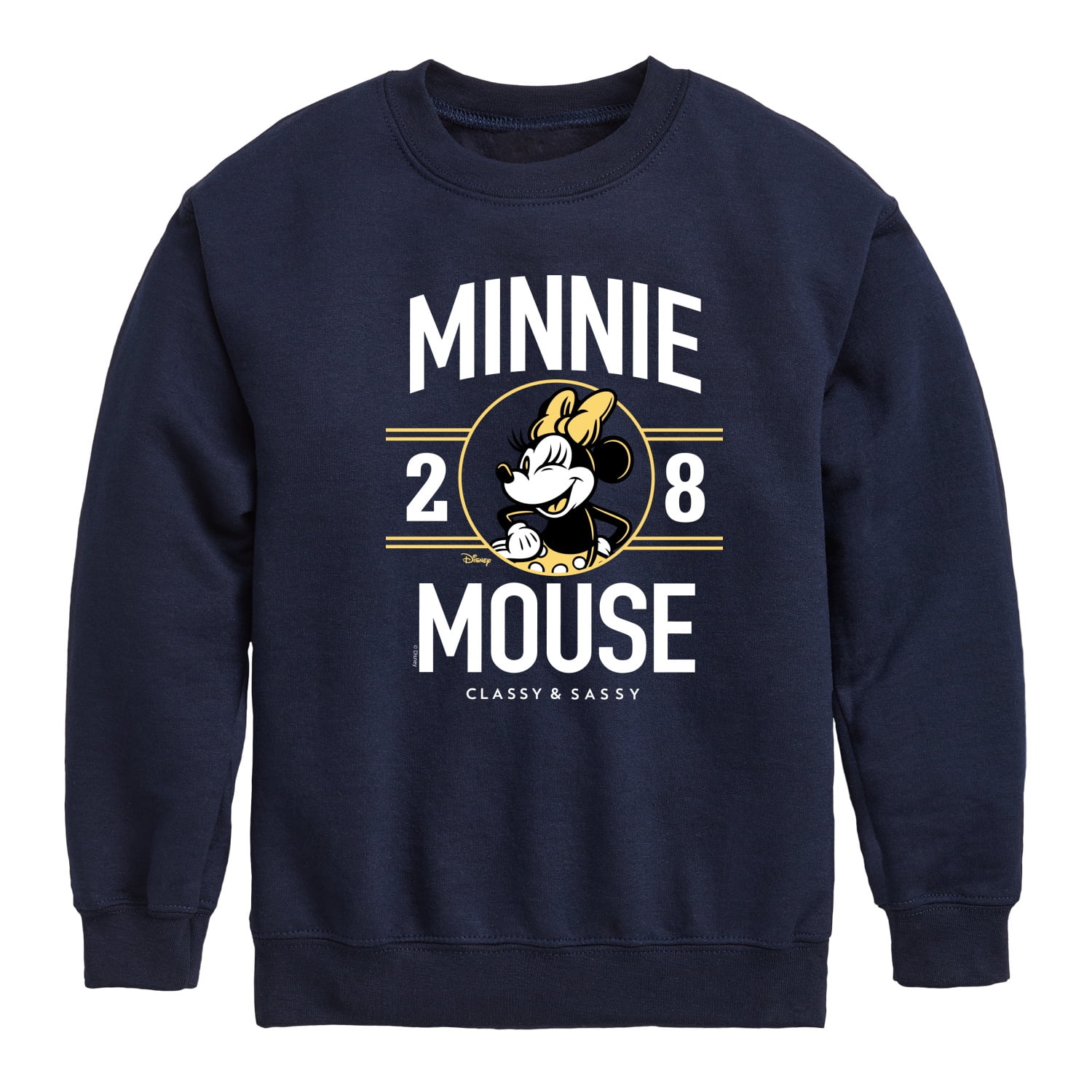 Disney - Minnie Mouse - 1928 Classy & Sassy - Youth Crewneck Fleece ...