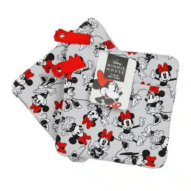 Disney Minnie Mouse 2-Pack Hot Pads w/Snap Hook - Walmart.com