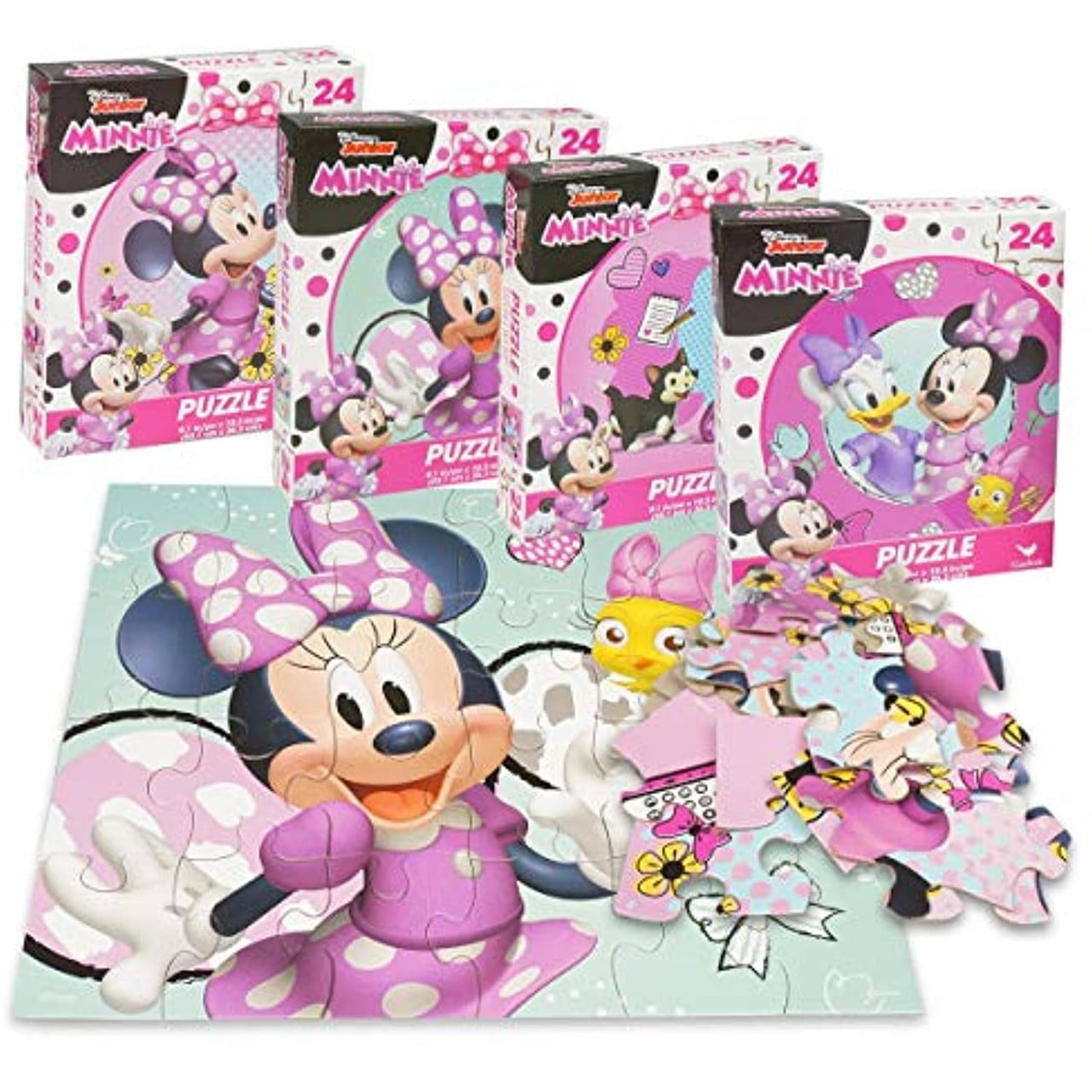 Disney Minnie Mouse 24 Piece Puzzle 4-Pack - Walmart.com