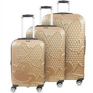 Disney Mickey Mouse 22 Inch Rolling Luggage, Textured Hardshell Carry ...