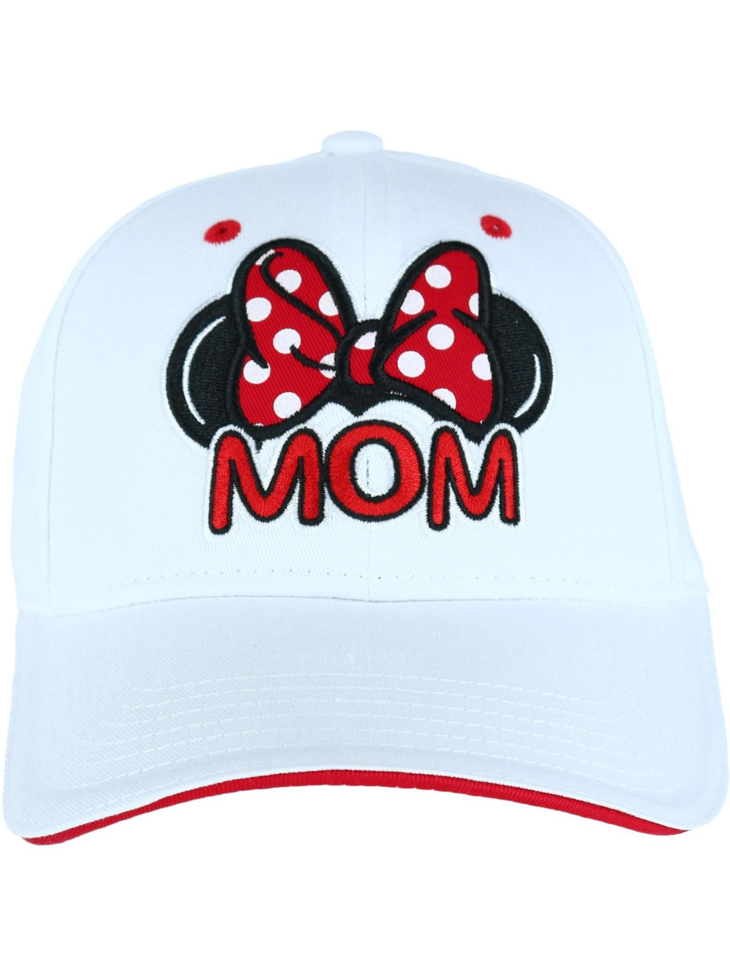 Disney Minnie Mouse Adult Baseball Cap Mom White - Walmart.com
