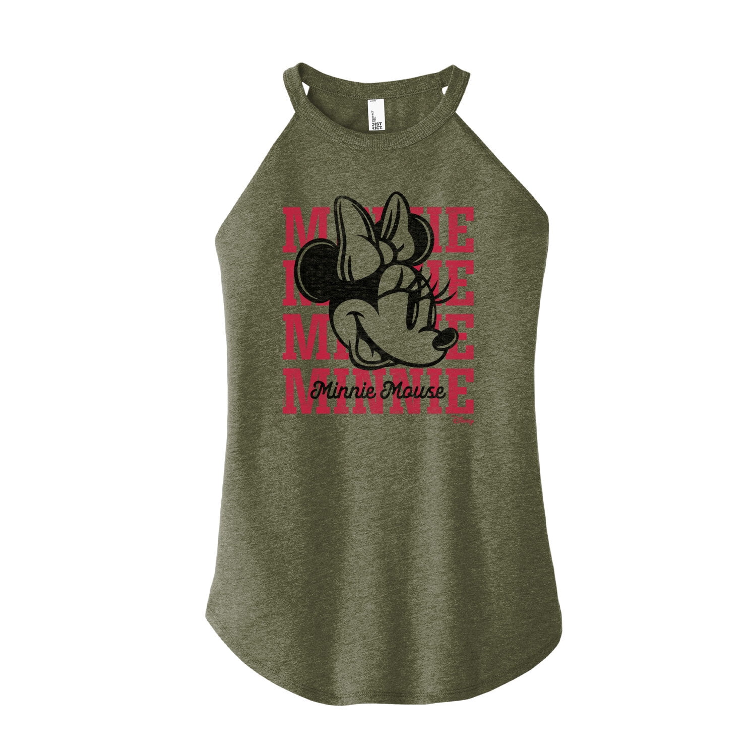 Disney - Minnie Mouse - All About Minnie - Juniors High Neck Tank Top ...
