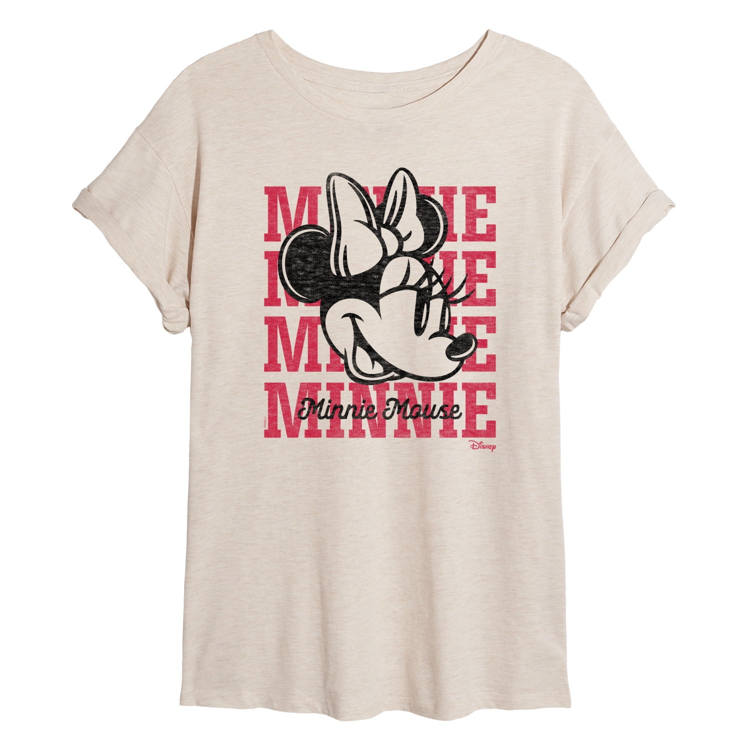 Disney - Minnie Mouse - All About Minnie - Juniors Ideal Flowy Muscle T ...