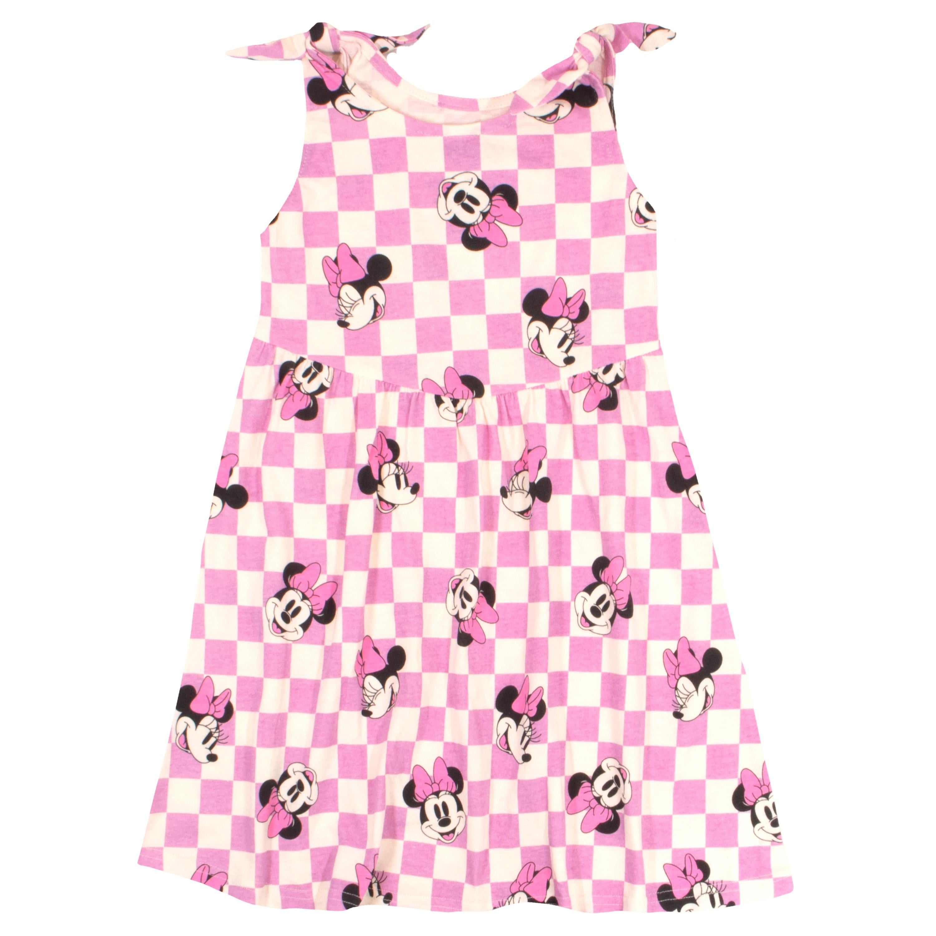 Disney Minnie Mouse All Over Print Girls Dress Minnie Mouse Girls ...