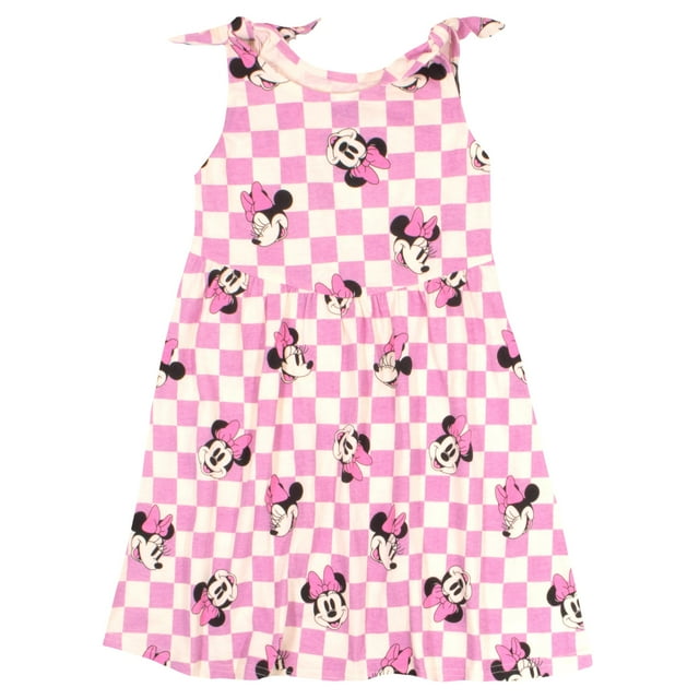 Disney Minnie Mouse All Over Print Girls Dress Minnie Mouse Girls ...