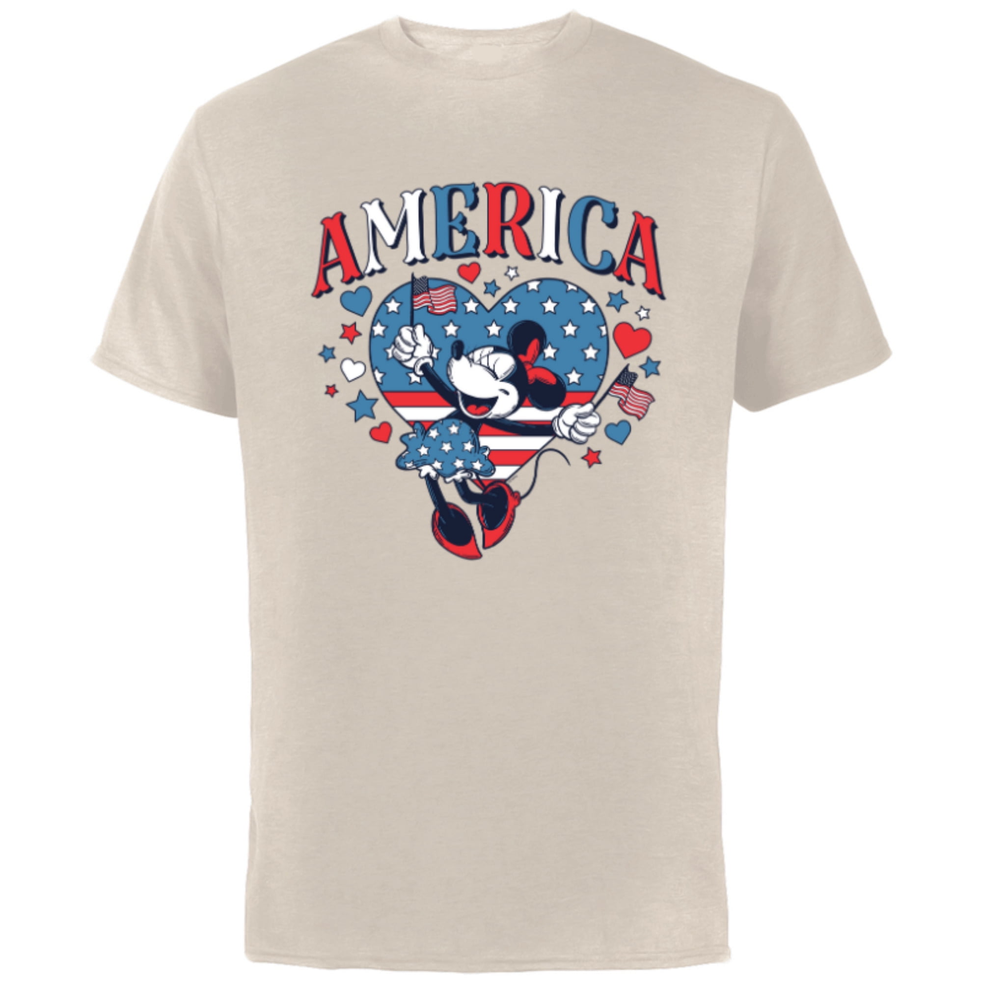Disney Minnie Mouse America Retro Vintage Hearts 4th of July- Short ...