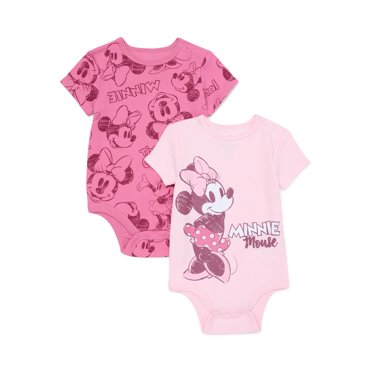 Disney Minnie Mouse 3 Pack Bodysuit Set (Baby Girls) - Walmart.com