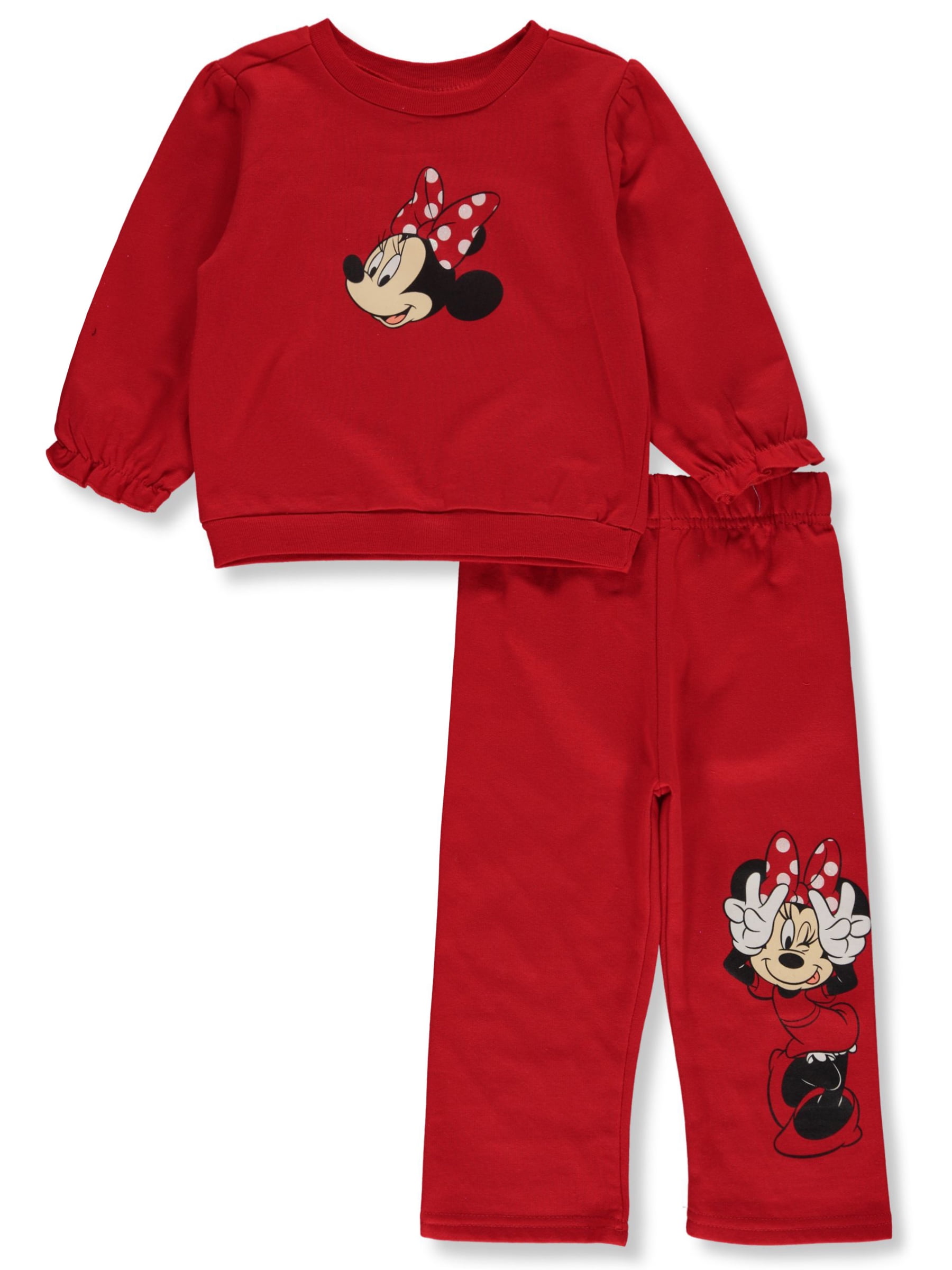 Disney Minnie Mouse Baby Girls' 2-Piece Famouse Pants Set Outfit Color ...