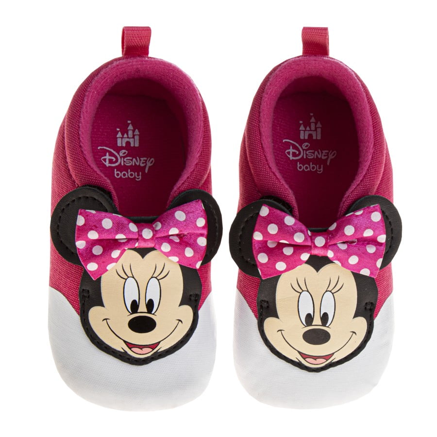 Disney Minnie Mouse Baby Shoes. (Infant/Toddler) - Fuchsia, Size: 3 ...