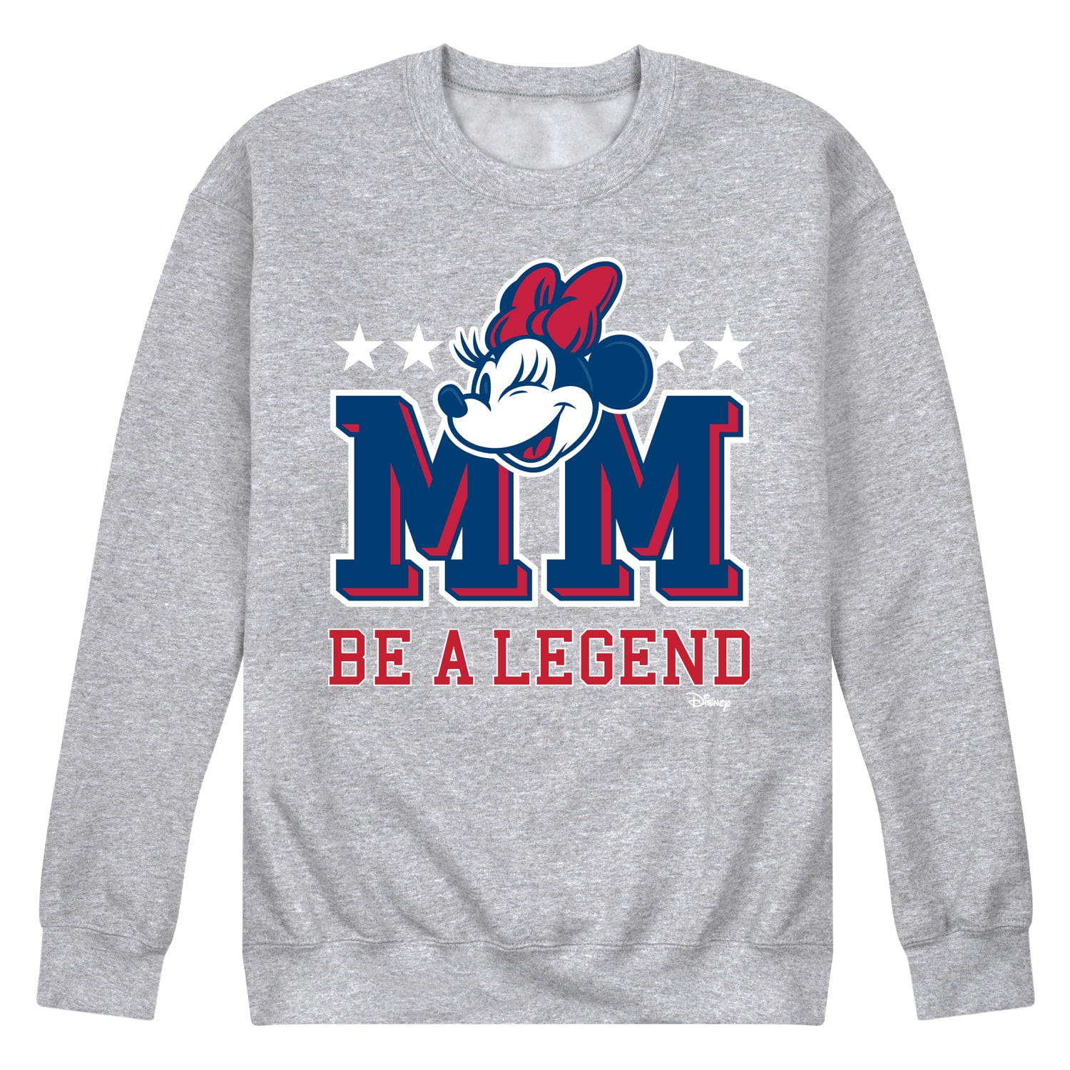 Disney - Minnie Mouse - Be A Legend - Men's Crew Neck Fleece Pullover ...