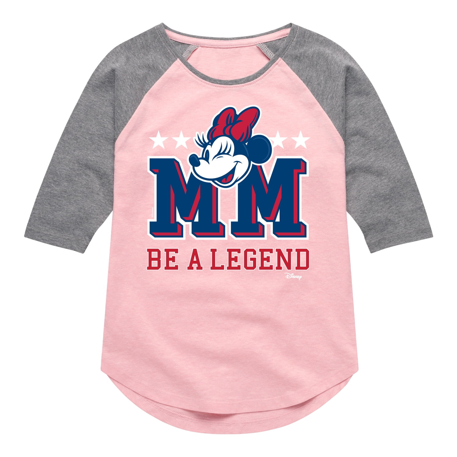 Disney - Minnie Mouse - Be A Legend - Toddler & Youth Girls Raglan ...