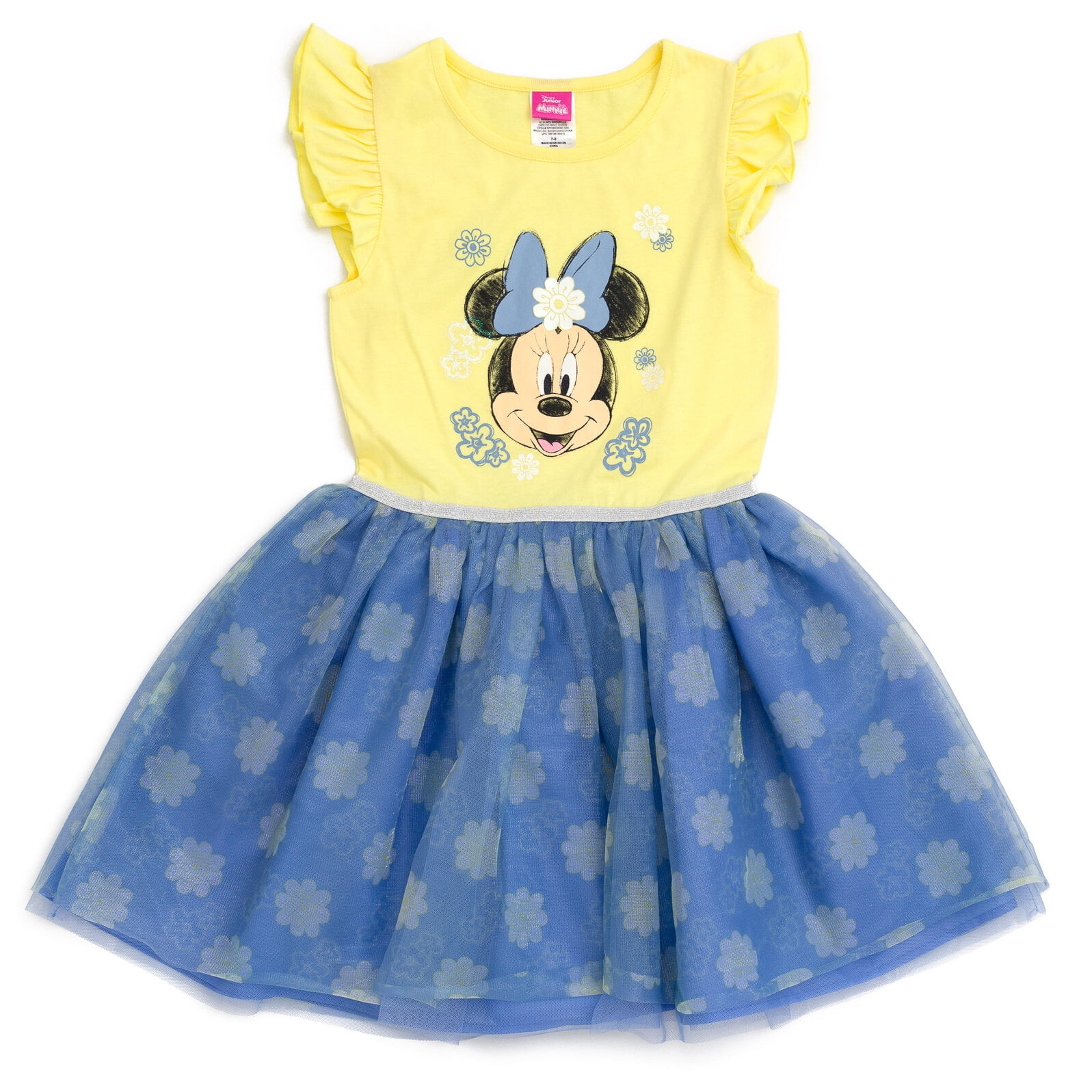 Disney Minnie Mouse Big Girls Tulle Dress Toddler to Big Kid - Walmart.com