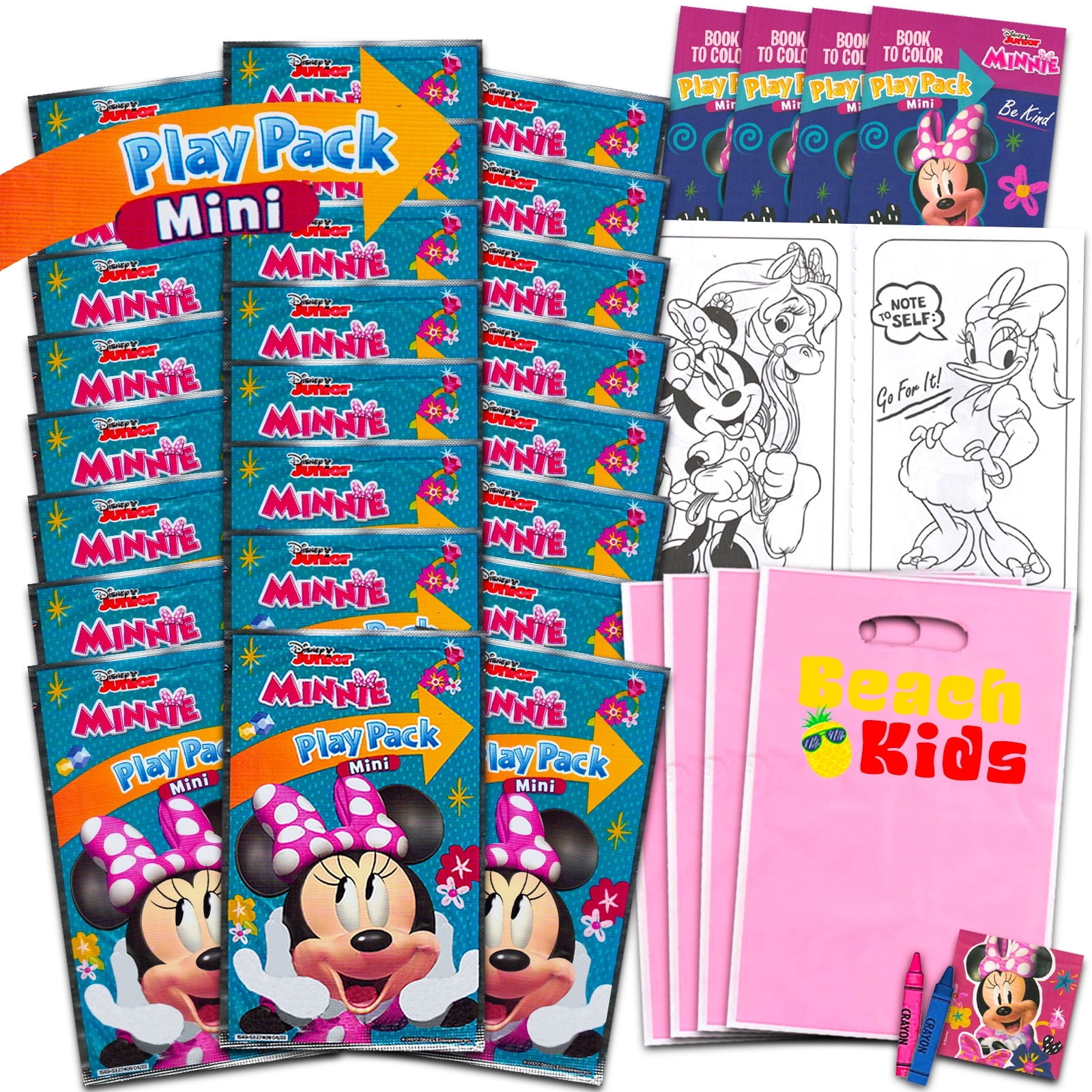 Disney Minnie Mouse Party Favors Set, 24 Minnie Play Packs - Walmart.com