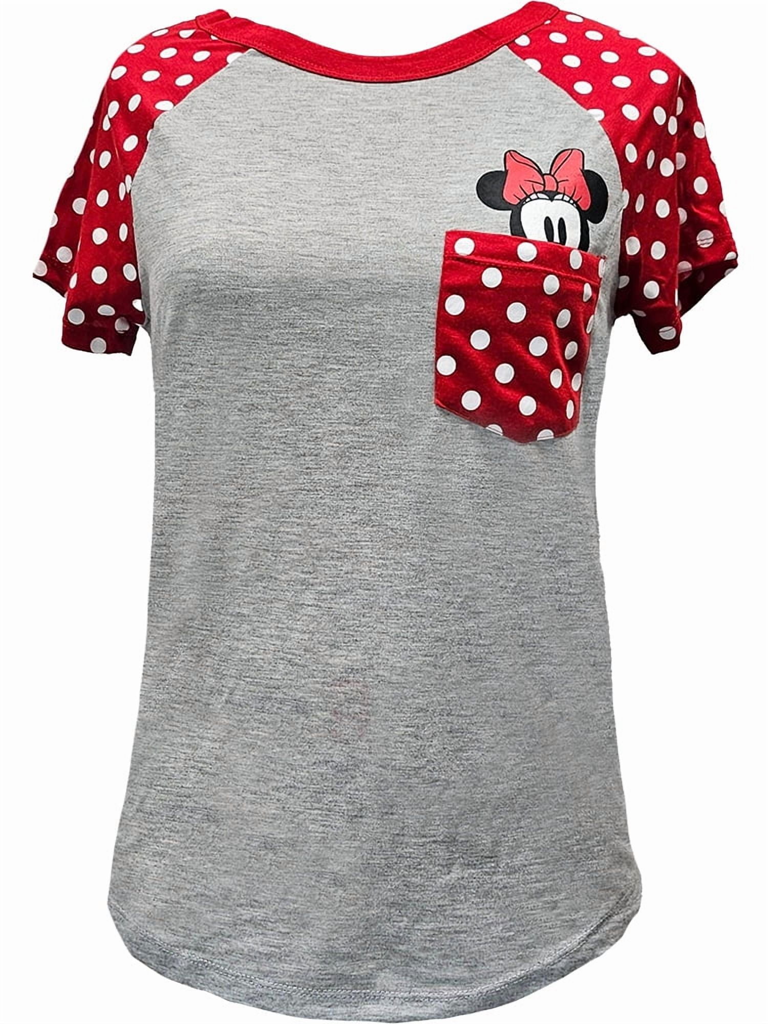 Disney Minnie Mouse Blouse & Top - Dot Sleeves - Walmart.com
