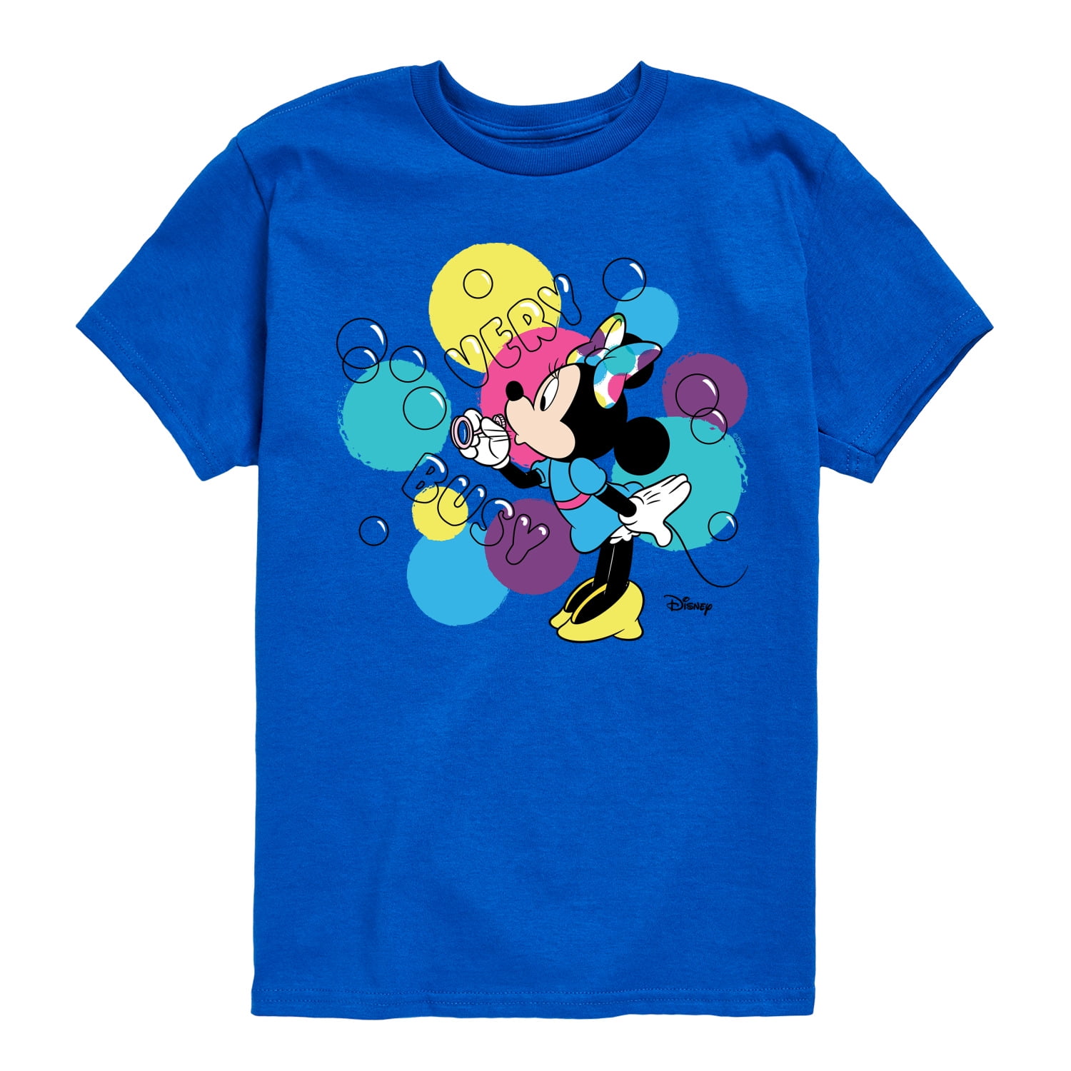 Disney - Minnie Mouse Blowing Bubbles Everywhere - Youth Short Sleeve ...