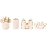 Disney Minnie Mouse Blush Pink 4 Piece Bathroom Accessory Set - Walmart.com