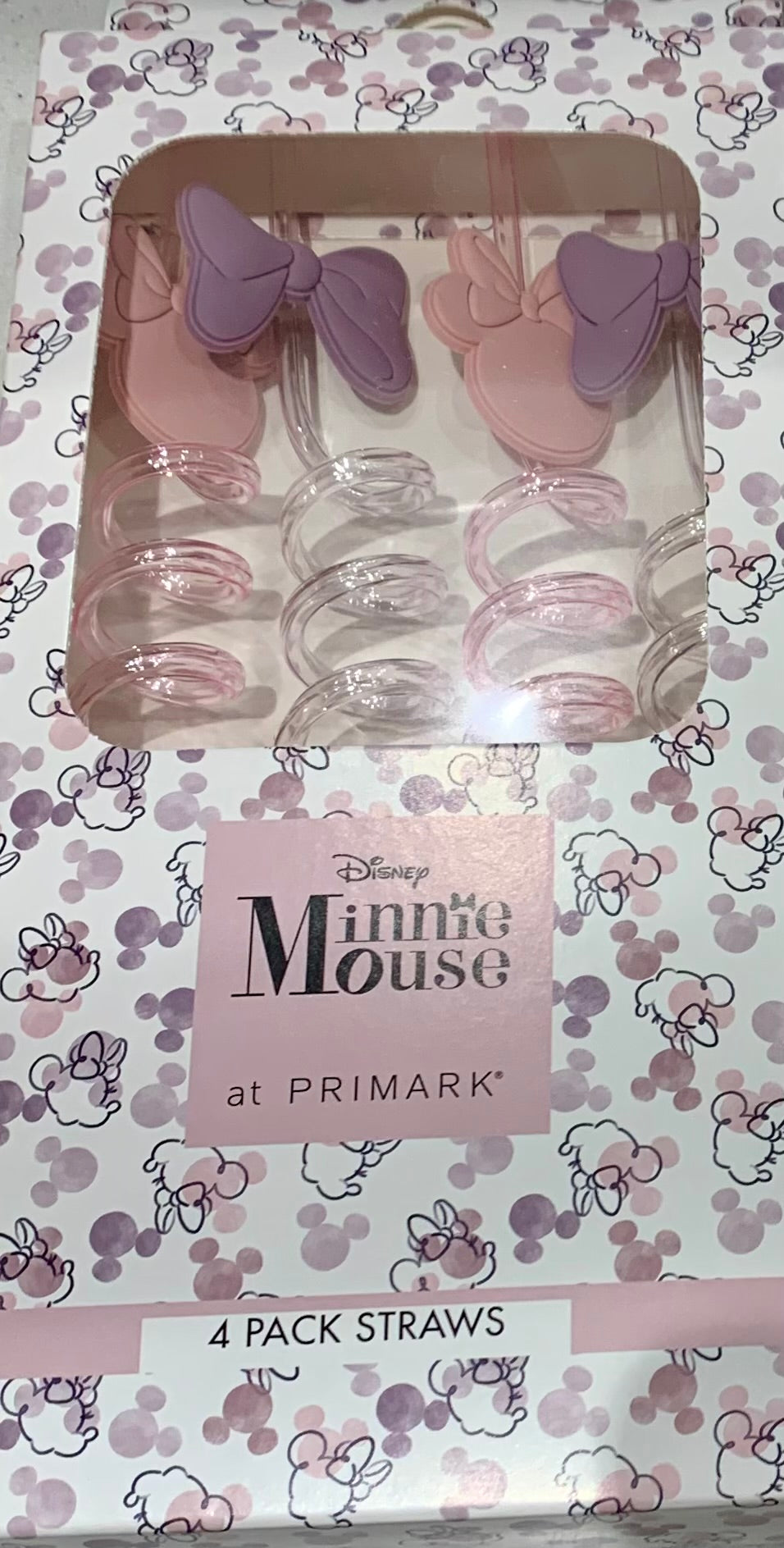 Disney Minnie Mouse Bow Reusable Straws Primark - Walmart.com
