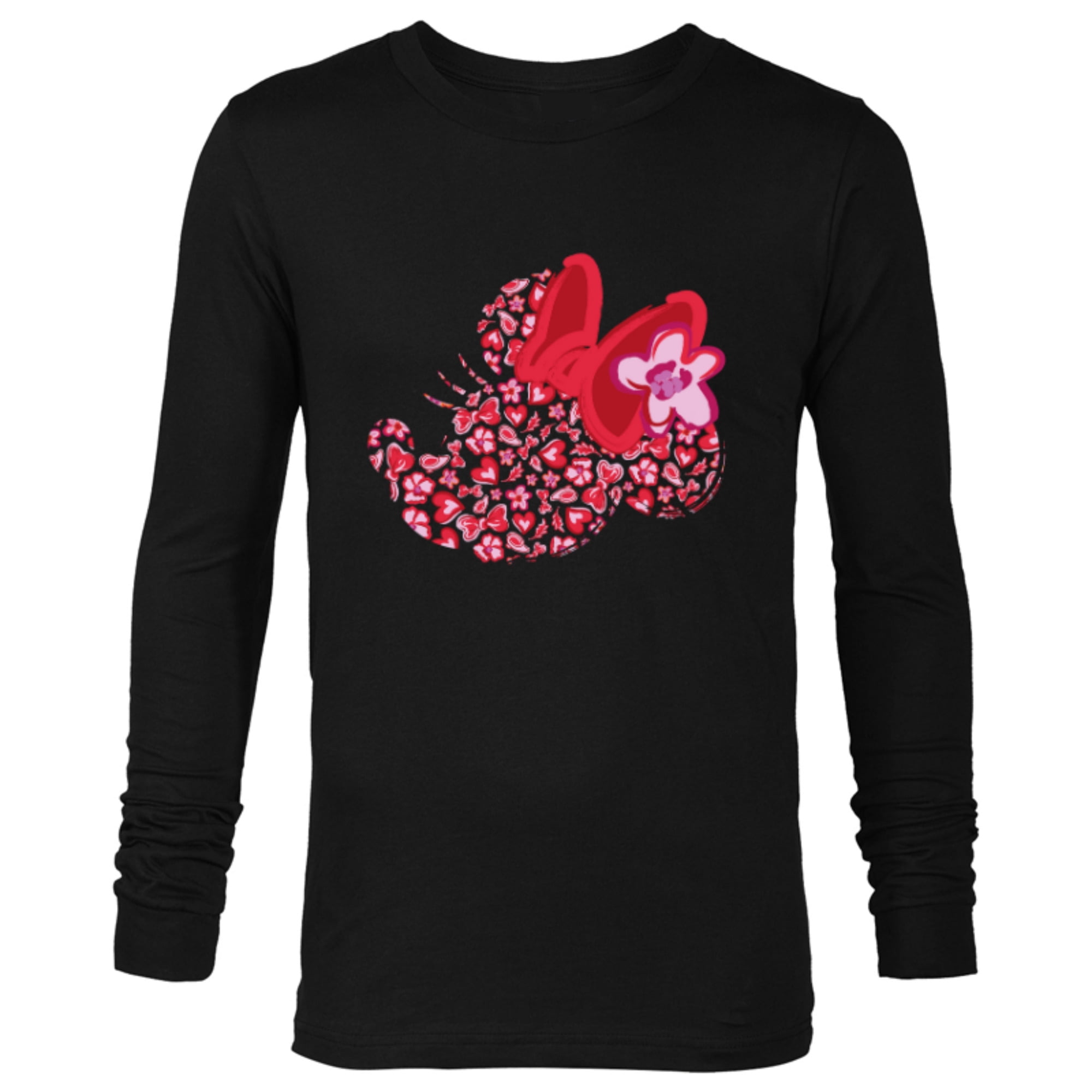 Disney Minnie Mouse Breast Cancer Awareness Silhouette - Long Sleeve T ...
